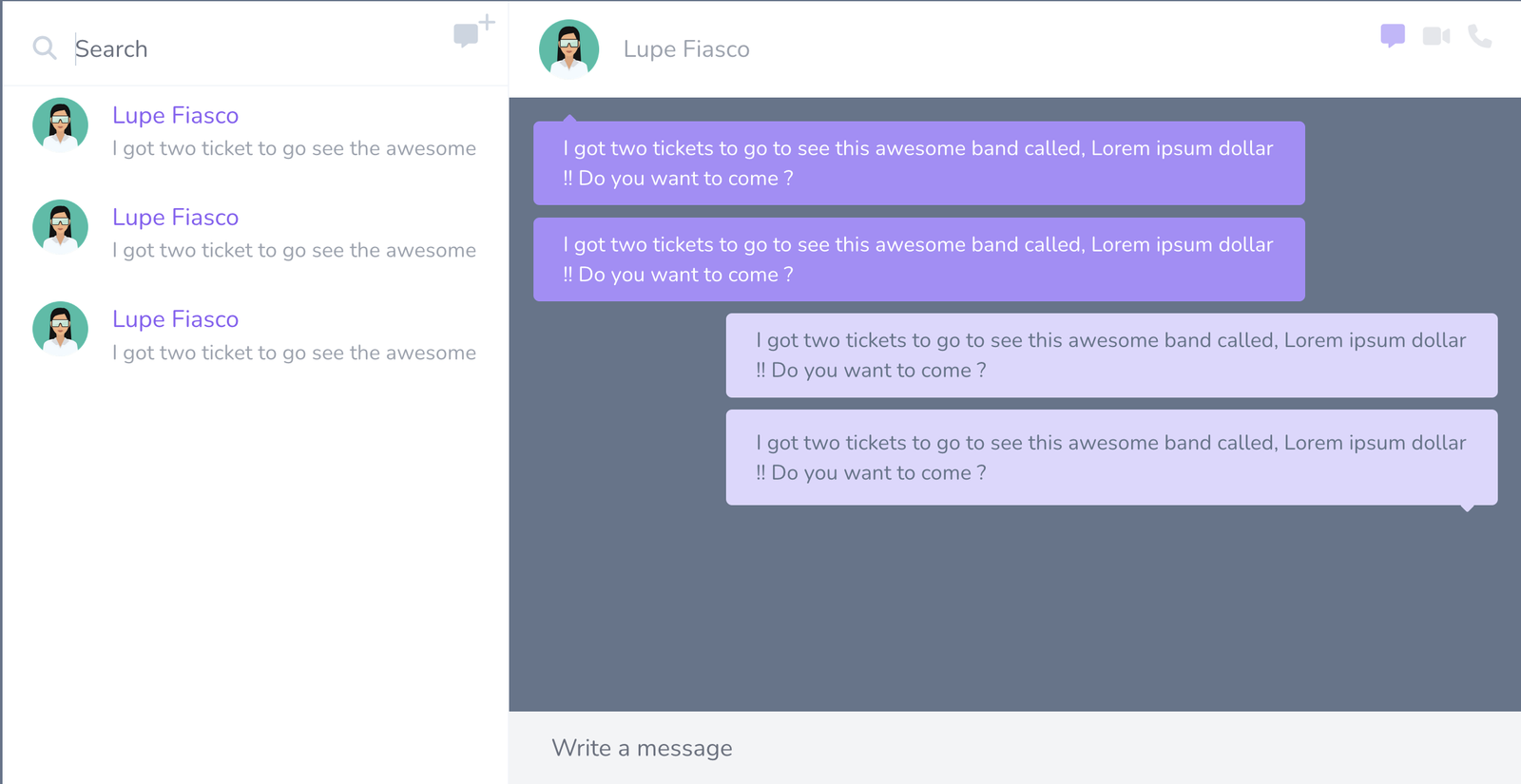 How To Design A Beautiful Messenger Application Chat UI Using Tailwind 
